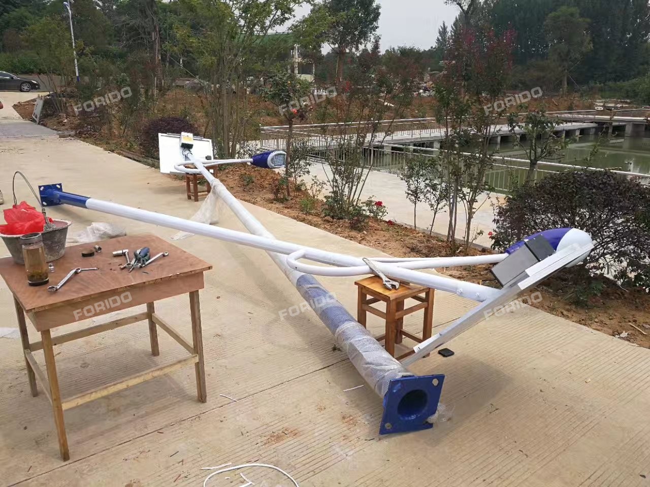 Solar Street Lights in Chenxi Village, Chenxi Road, Shangyao Street ...
